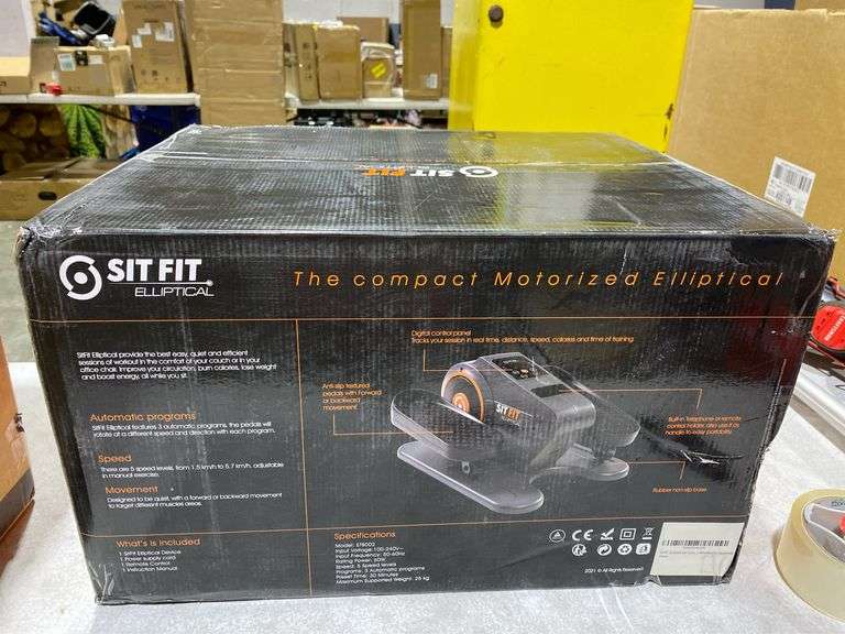 SITFIT, Sit Down and Cycle! Powered Foot Pedal Exerciser for Seniors ...