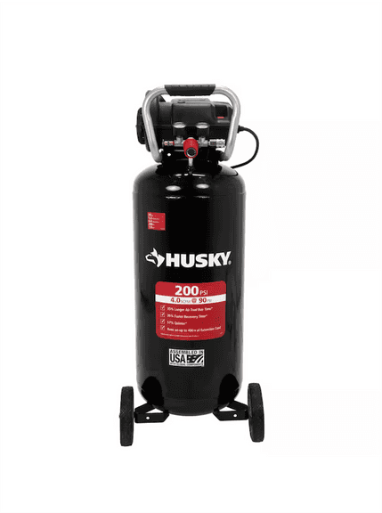 Husky 20 Gal. 200 PSI Oil Free Portable Vertical Electric Air ...