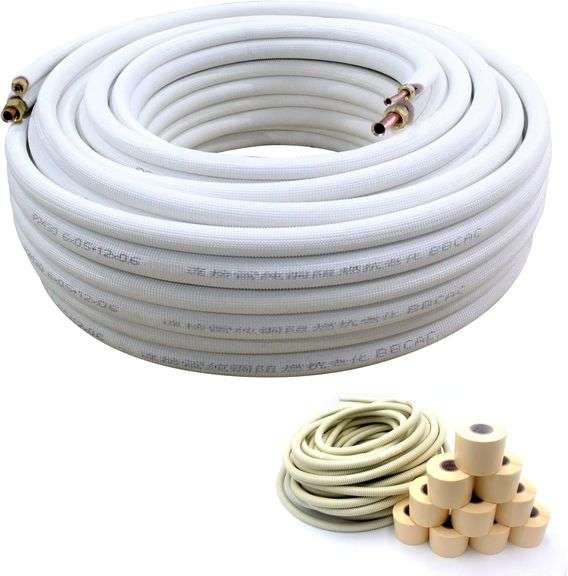 Air Conditioning Copper Tubing Pipe Extension Set,100 Ft Copper Pipes 1 ...