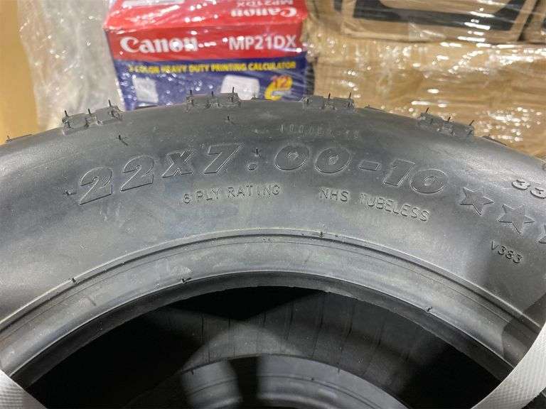 XC-Master GBC Tires 22x7.00-10, 2 Count - Matthews Auctioneers