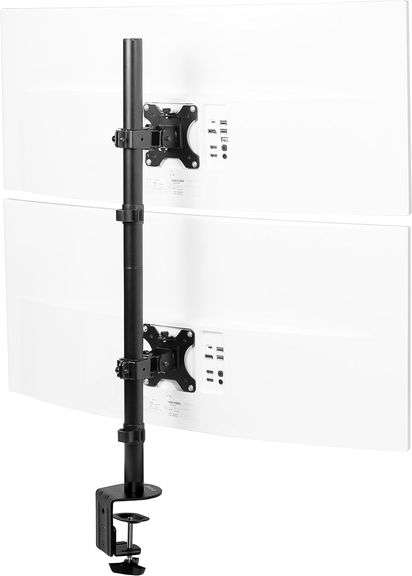 VIVO Dual Vertically Stacked Ultra-Wide Monitor Desk Mount, Extra Tall ...