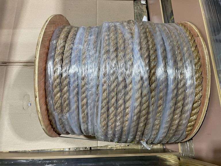 Large Spool Of Woven Rope - Matthews Auctioneers