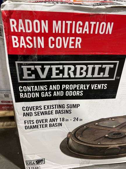 Radon Mitigation Basin Cover - Matthews Auctioneers