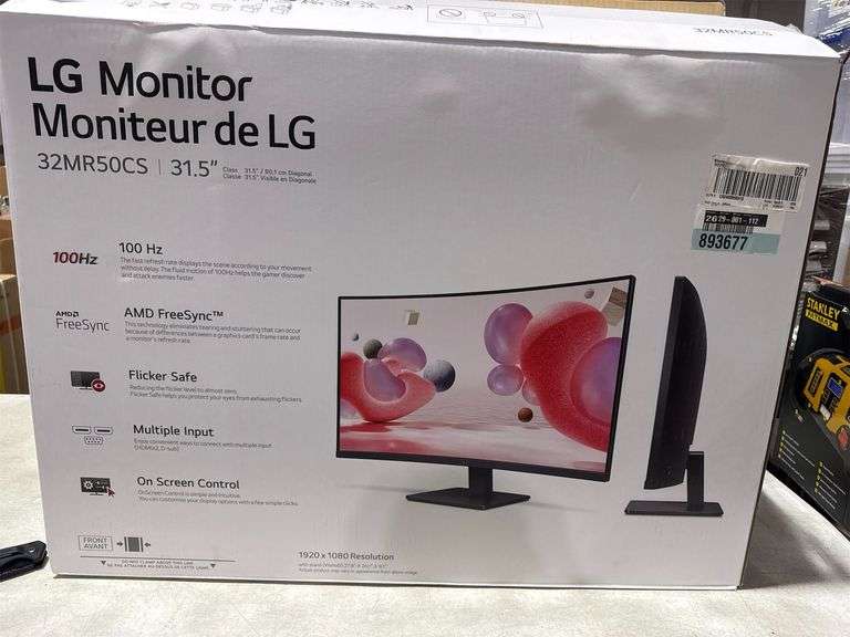 LG 32MR50C-B 32-inch FHD Curved Monitor 100Hz, AMD FreeSync, OnScreen ...