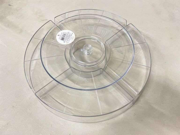 Group Lot of Target Bullseye Spring/Summer Clear Plastic Rotating Tray ...