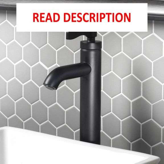 allen + roth Townley Matte Black Vessel 1-Handle WaterSense Bathroom ...