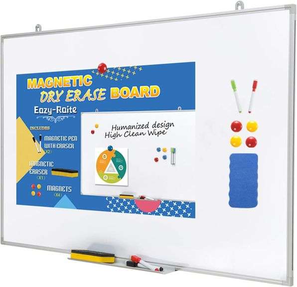 Dry Erase Board/Magnetic Whiteboard 48 x 36 Inch-Ultra-Slim ...