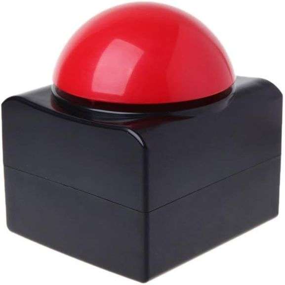2Pcs Game Answer Buzzer Alarm Button Box with Sound Light Party Contest ...