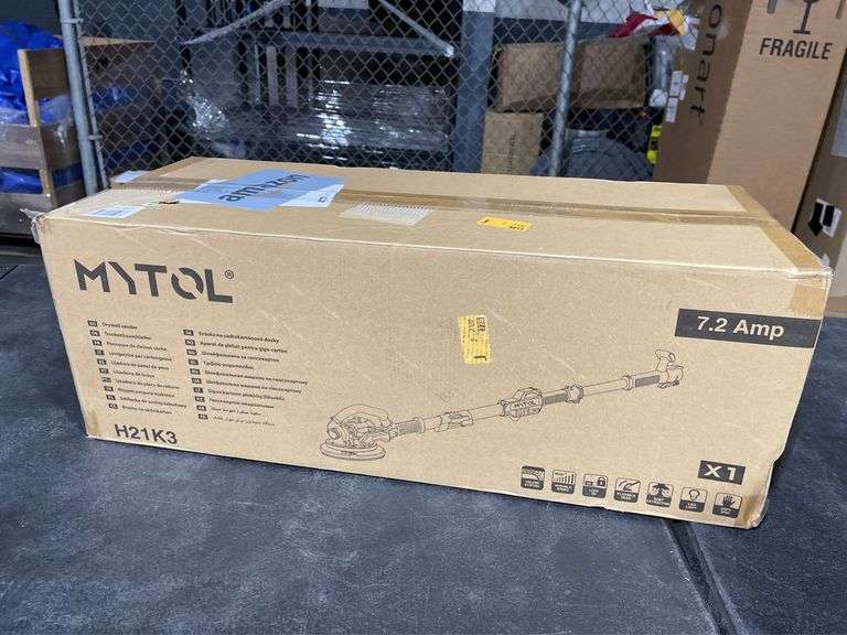 MYTOL Drywall Sander, 7.2A, Vacuum Dust Collection, LED, Variable Speed ...