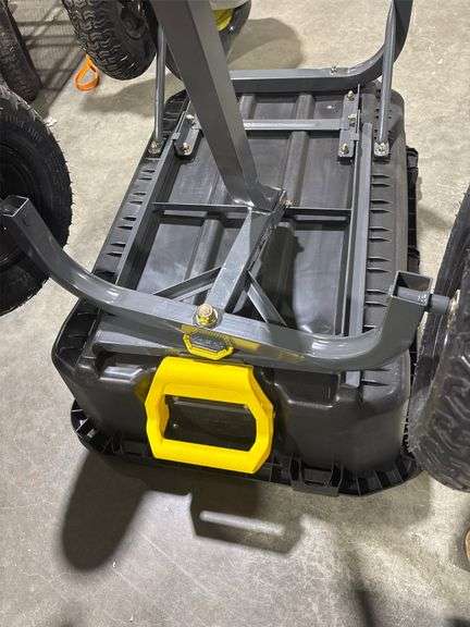 Gorilla Carts 7GCG-NF Heavy-Duty Poly Dump Cart with No-Flat Tires, 7 ...