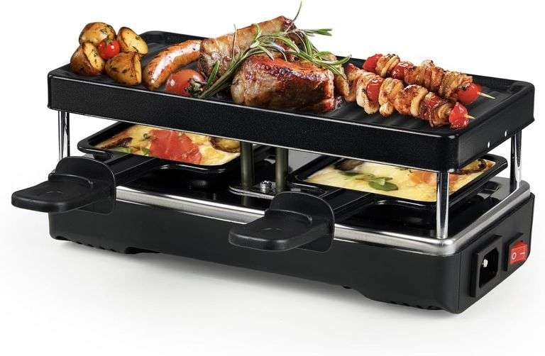 Saenchue 2-Person Raclette Table Grill - Indoor Non-stick Electric ...
