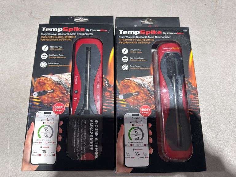Temp Spike Bluetooth meat thermometer - Matthews Auctioneers