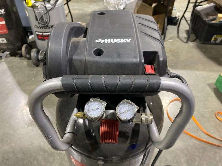 Husky 20 Gal. 200 PSI Oil Free Portable Vertical Electric Air ...