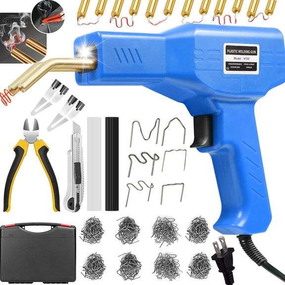 150W Upgraded Plastic Welder Kit,800PCS Hot Stapler Welding Machine Car ...