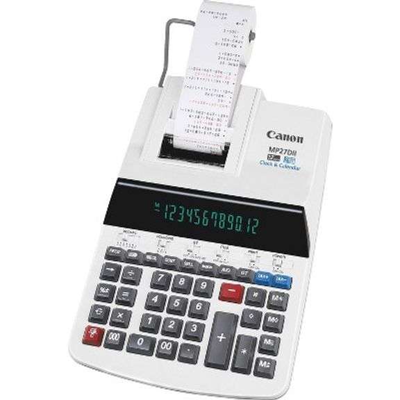 Canon 12-Digit Calculator w/Printing 8-7/8"x13"x3" Beige MP27DII ...