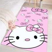 SOFPRO Pink Washable Runner Rug 2' 8" x 5' 3" Cute Cartoon Kitten Face ...