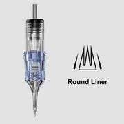 BRONC 50PCS Tattoo Cartridge Needles 1003RL - 3RL #10 Bugpin 0.30mm 3 ...