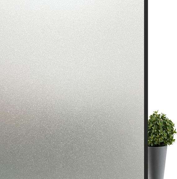 Frosted Window Privacy Film, Non-Adhesive Static Cling, Light-Filtering ...