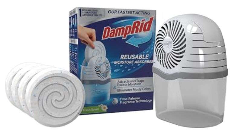 DampRid Moisture Absorber Drop-In Tablet Refill Pack, Fresh Scent, 15.8 ...