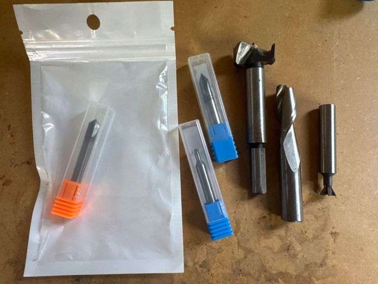Assorted CNC Milling Bits Set with Storage Cases - Matthews Auctioneers