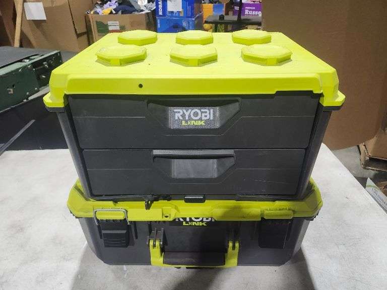 2 piece Ryobi tool box set - Matthews Auctioneers
