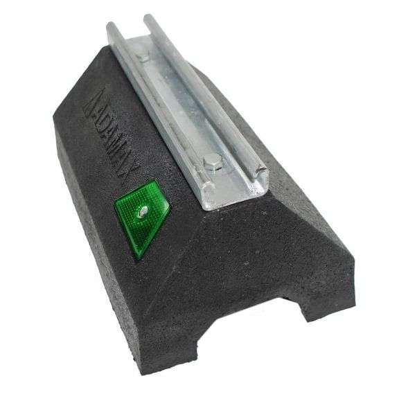0.89 ft Rooftop Support Block with 14-Gauge Steel Solid Strut Channel ...