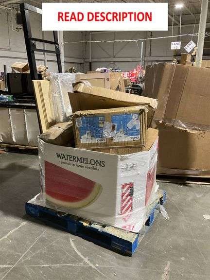 Salvage pallet - Matthews Auctioneers