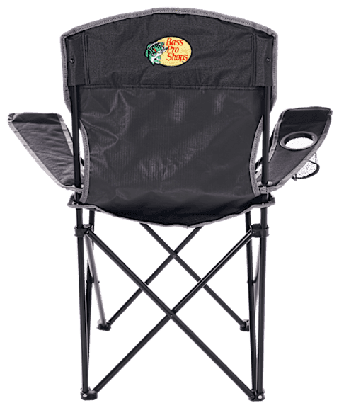 Bass Pro Shops Basic Camp Chair with Cupholder - Black - Matthews ...