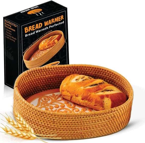 Bread Warmer Basket with stone, Terracotta Bread Warmer, Tortilla ...