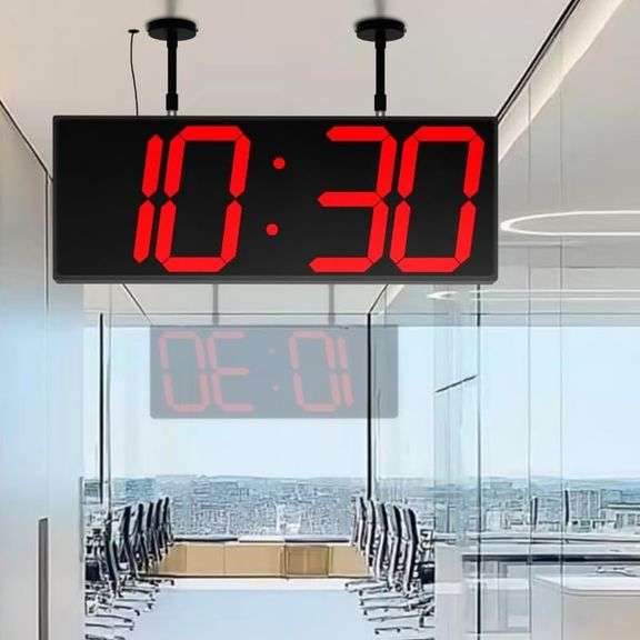 CHKOSDA Digital Clock Large Display 19" with Remote Control,Double ...