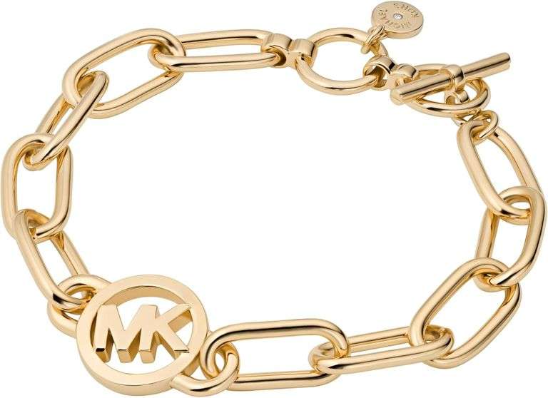 Michael Kors Women's Stainless Steel Chain Bracelet with Crystal ...