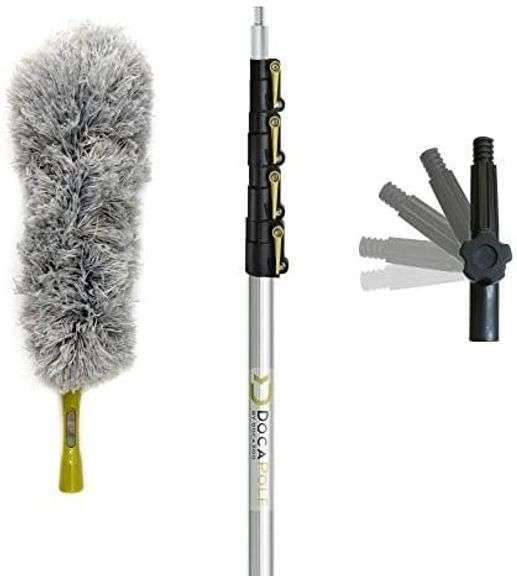 DOCA Telescoping Pole 7-30 Ft - Extension Pole for Cleaning, Feather ...