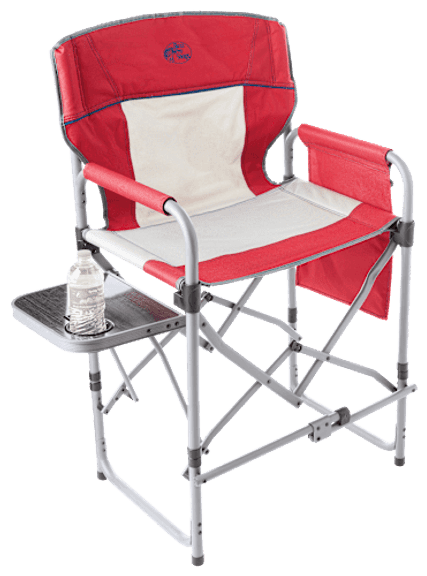 Bass Pro Shops Magnum Director Chair with Side Table - Red/Gray ...