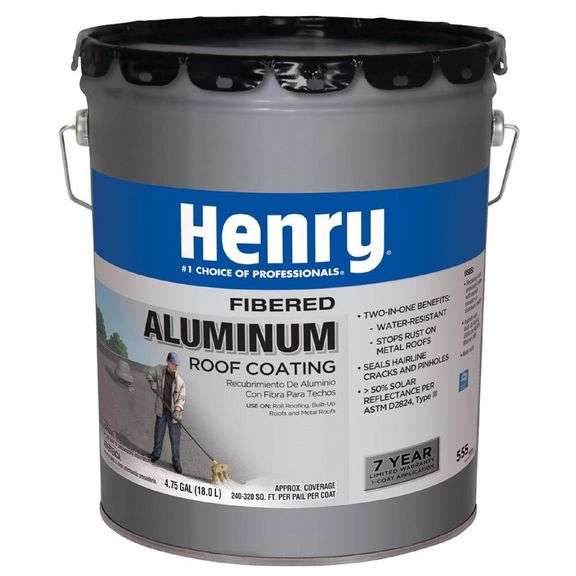 Henry Matte Aluminum Fibered Aluminum Fibered Aluminum Roof Coating 4. ...