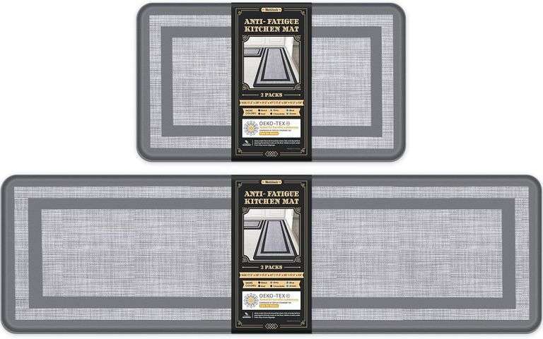Mattitude Kitchen Mat Cushioned Rugs 0.47 inch Thick Anti-Fatigue Mats ...