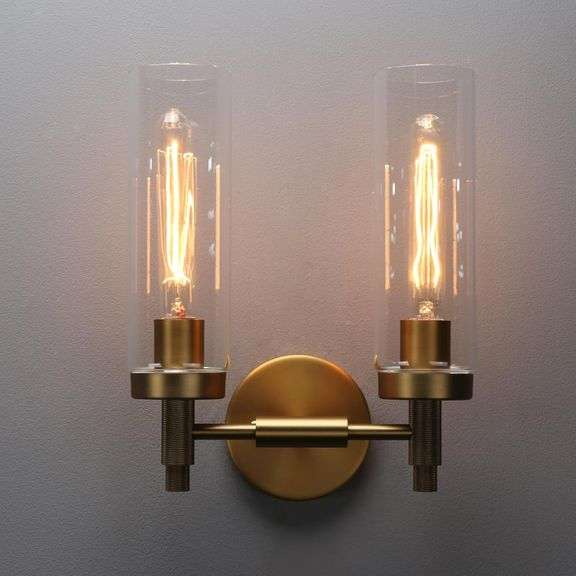 Phansthy Rustic Industrial Wall Sconce Light with 3.14"/8cm Tubular ...