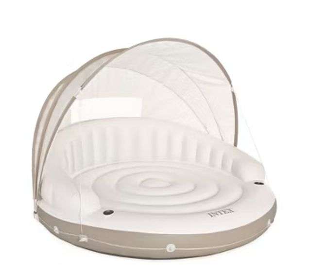 Intex Inflatable Canopy Island Float Lounge - Matthews Auctioneers