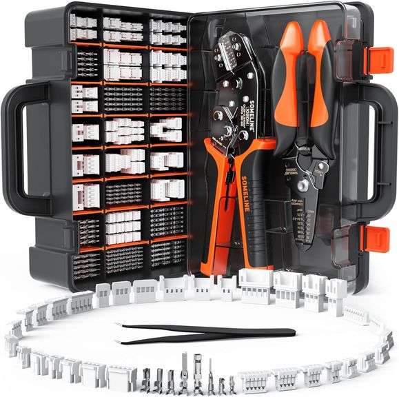 SOMELINE Micro Connector Crimping Tool Kit (32-22 AWG), 41 Types of ...