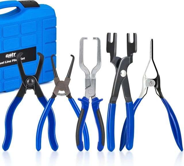 Orion Motor Tech Fuel Line Pliers Set, 5 pc Fuel Line Disconnect Pliers ...