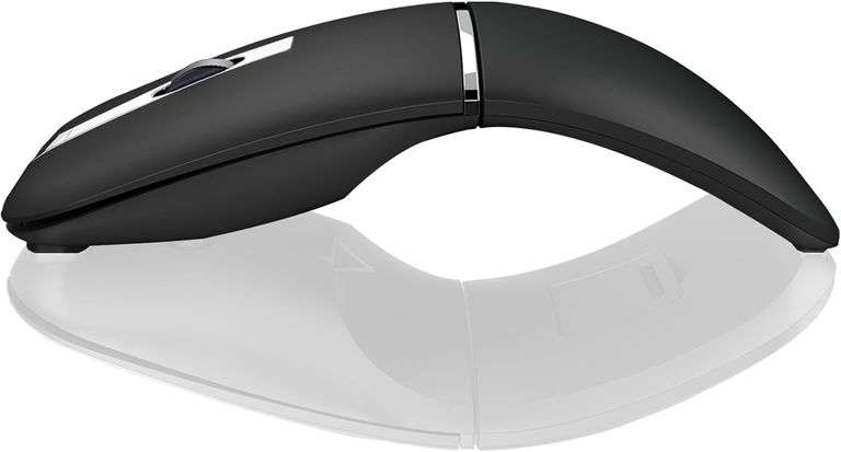 Bluetooth Arc Mouse, BT and 2.4G Dual Mode Silent Rechargeable Wireless ...