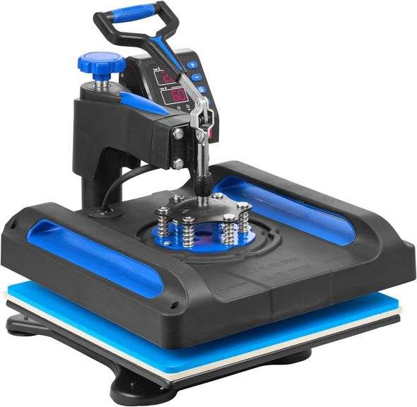 VEVOR Heat Press Machine, 15 x 15 Inches, Fast Heating, 360 Swing Away ...