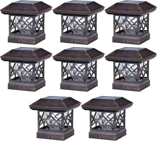 TWINSLUXES Solar Post Cap Lights Outdoor - Waterproof LED Fence Post ...