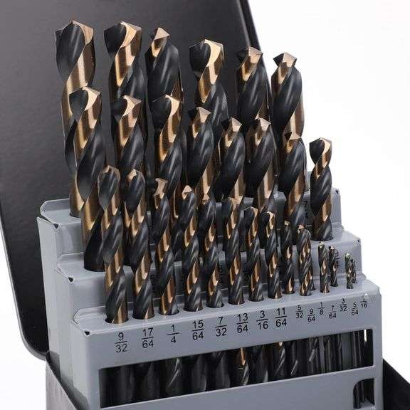 Yougfin 29 Pieces Drill Bit Set for Hardened Steel, High Speed Steel ...