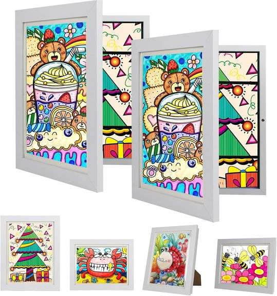 wesellcan Kids Artwork Frames Changeable - Kids Art Frame,10x12.5 Front ...