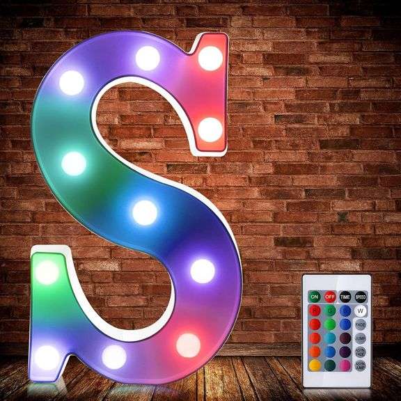 LED Letters Numbers Marquee Lights 26 Alphabet 0-9 Numbers Decorative ...