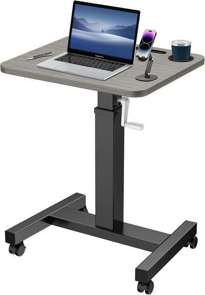 Mobile Standing Desk with Wheels,Rolling Standing Desk,Laptop Standing ...