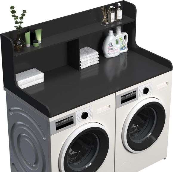 Annzoe Washer Dryer Countertop with 2-Tier Shelf Universal Fit, Laundry ...