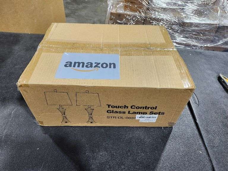 Touch control glass lamps sets - Matthews Auctioneers