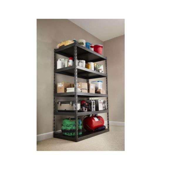 5-Tier Steel Garage Storage Shelving Unit with EZ Connect (48 in. W x ...