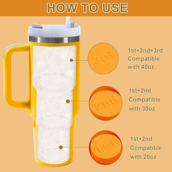 stanley ice mold - 2024 Upgraded version Stanley Ice Cup,30-40 oz glass ...